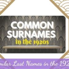 Popular Last Names in the 1920s • Gatsby Flapper Girl